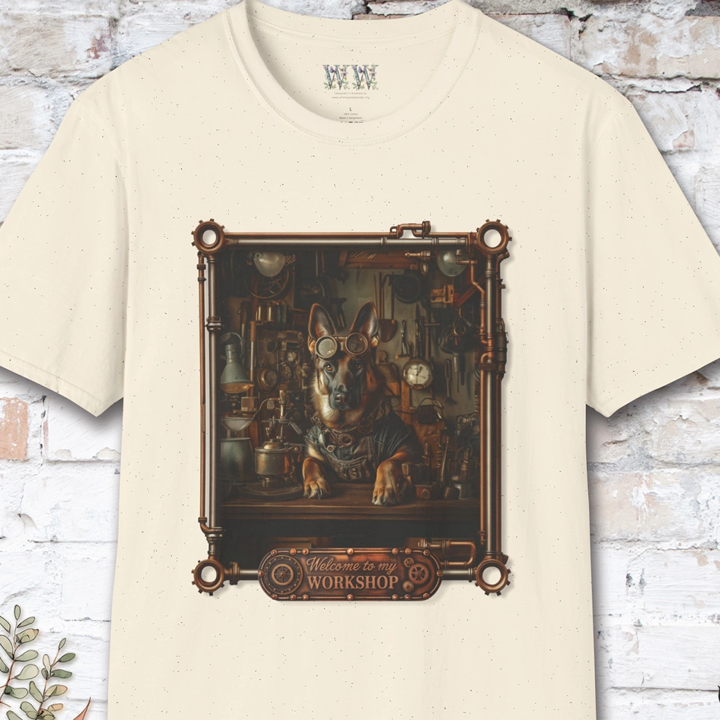 Steampunk German Shepherd #2 Unisex T shirt – Whimsy and Wonder