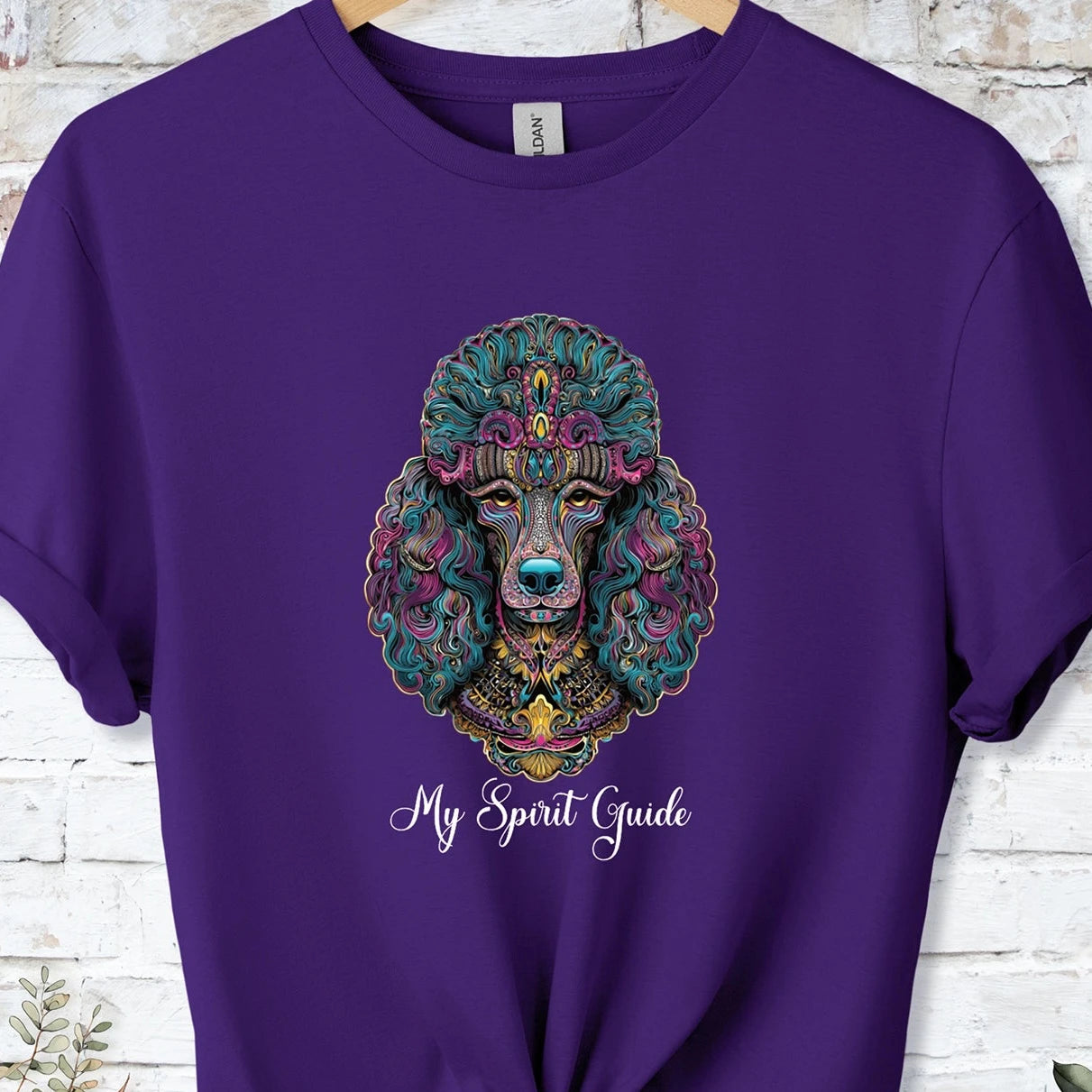 Poodle #2 My Spirit Guide, Short Sleeve Unisex Tee – Whimsy and Wonder