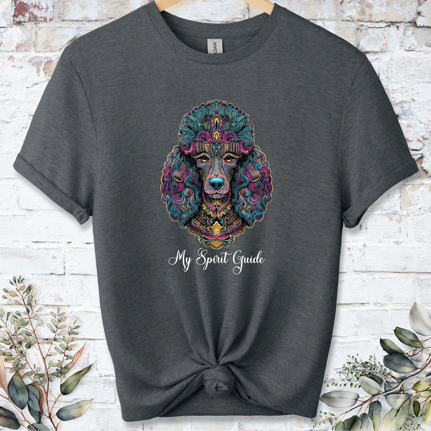 Poodle #2 My Spirit Guide, Short Sleeve Unisex Tee – Whimsy and Wonder